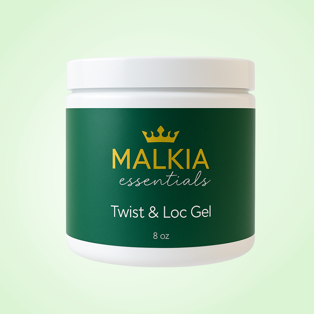 Malkia Essentials Twist & Loc Gel - Light Hold & Defining Formula (8oz)